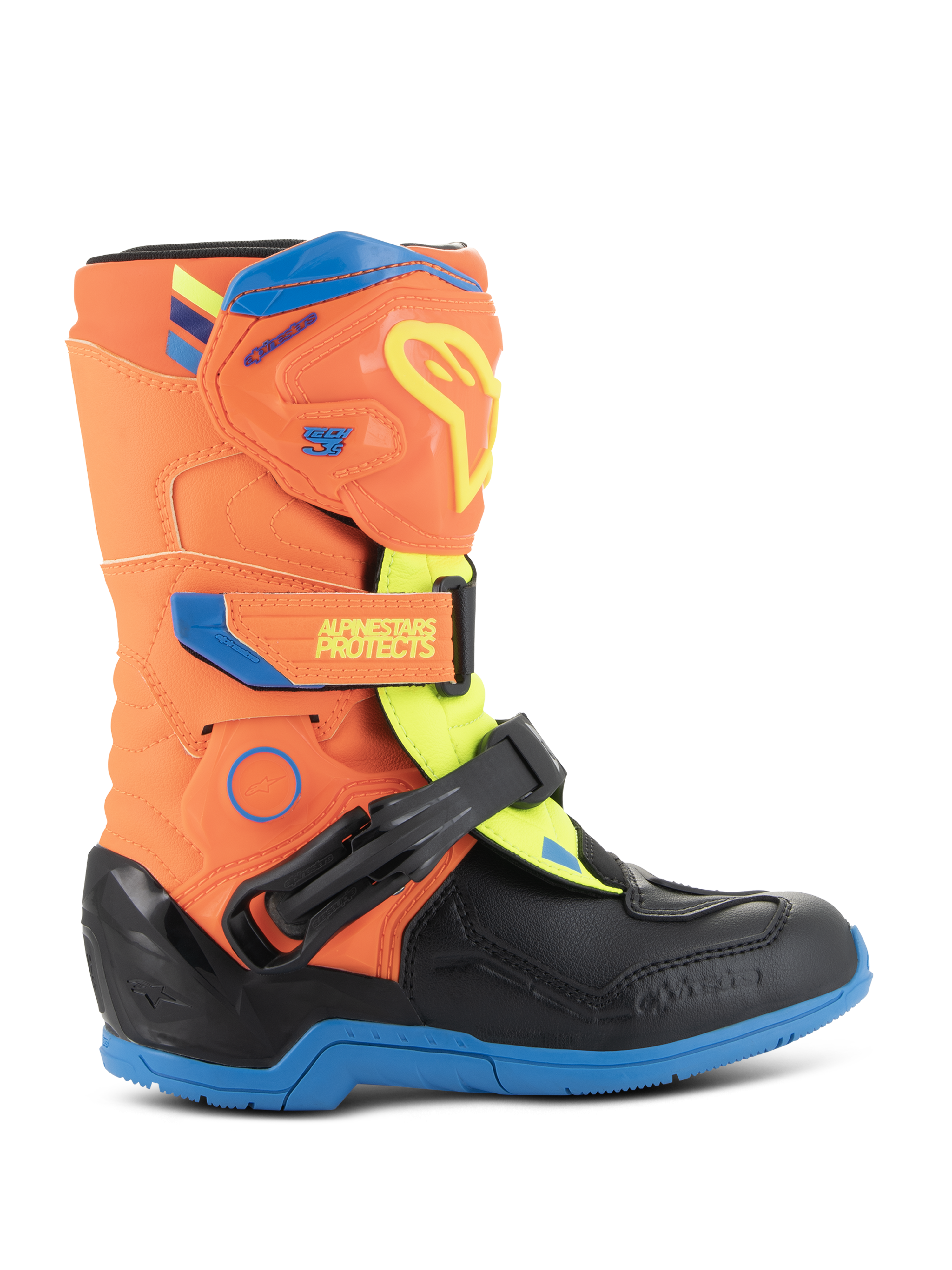 Tech 3S - Sort Orange MX Støvler | Alpinestars®